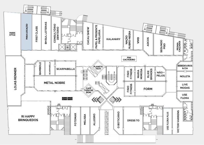Mapa do Shopping – Shopping Sul – Um Shopping de Verdade!